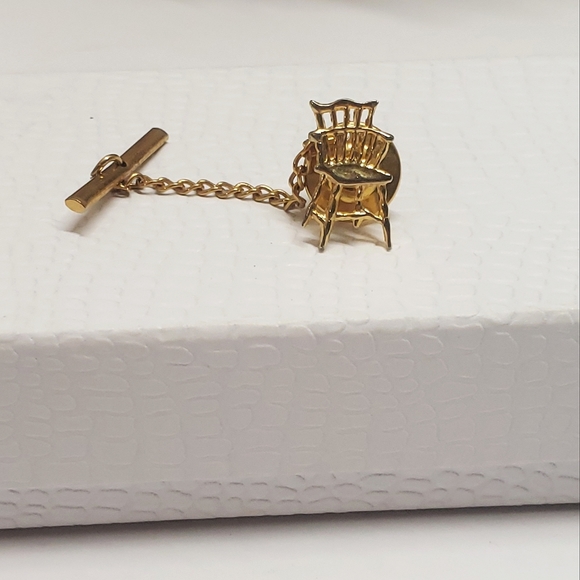 Vintage | Accessories | Vintage Gold Rocking Chair Tie Pin | Poshmark